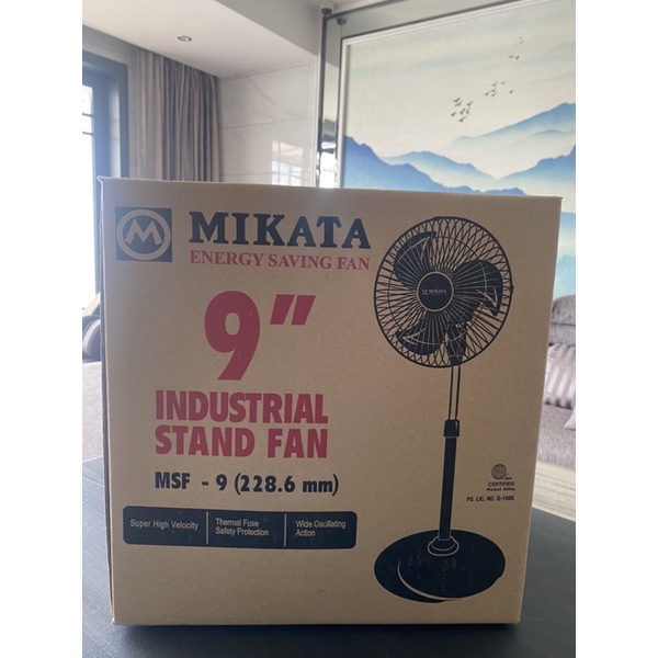 Mikata Industrial Stand Fan 10inches 3 Blade Metal Aluminum Blades MSF ...
