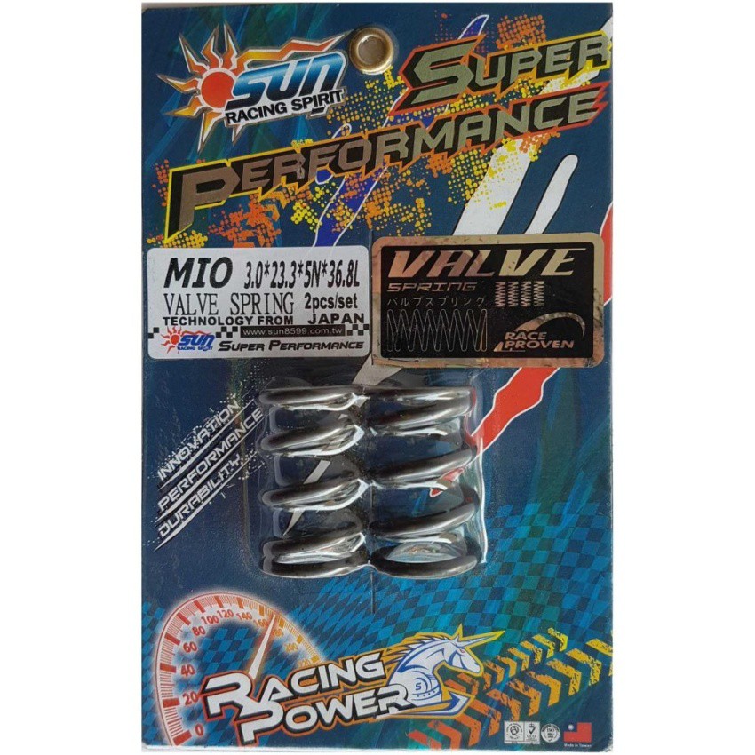 Sun Yamaha Mio Valve Spring 5 Turns (2.8*22.9*5N*36.8L) | Shopee ...