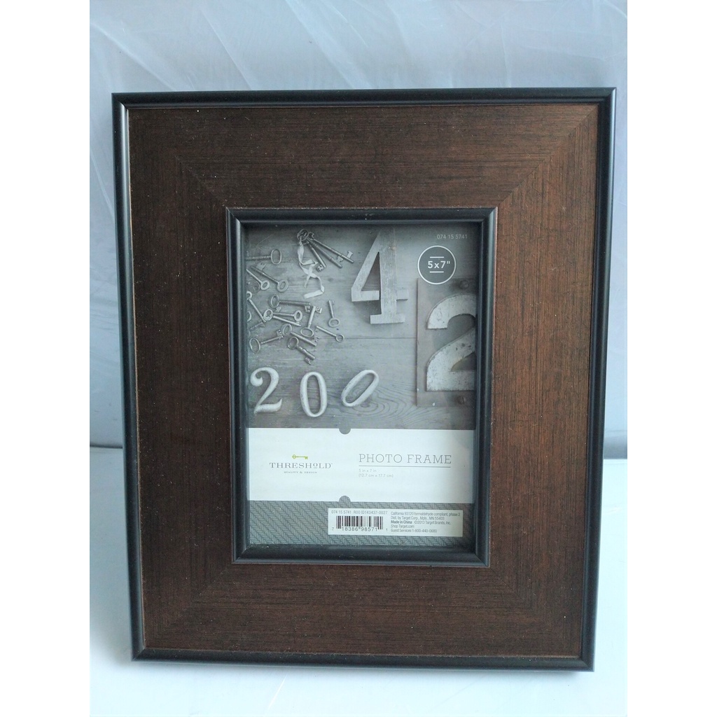 Threshold Picture Frame 5R 5x7 Brown Black Wood NewUSA | Shopee Philippines