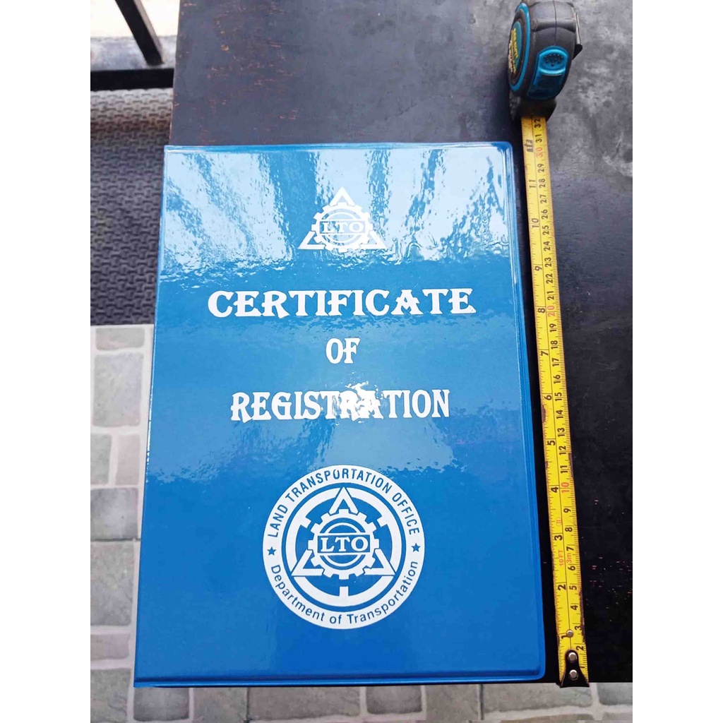 New 2022 OR CR Holder / Car Registration Holder /A4 size (blue ...