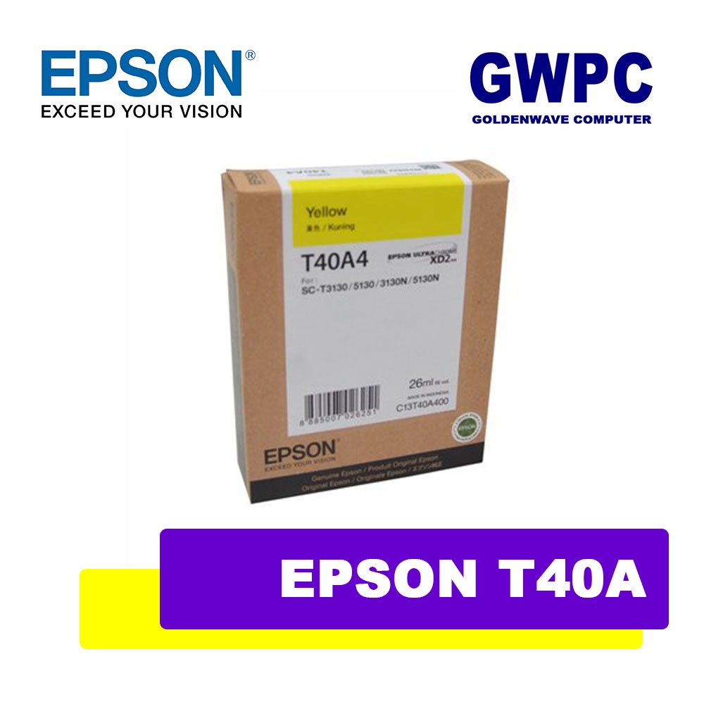 Epson T40A Genuine Ink Cartrdge for SC-T3130N SC-T3130 SC-T5130 ...