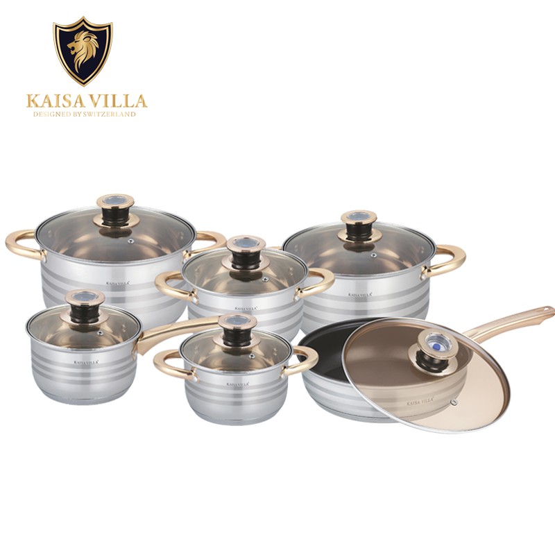 Kaisa Villa cookware set Original stainless steel cookware set non ...