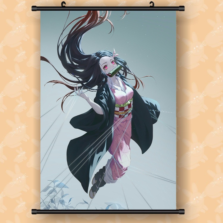 Anime Demon Slayer Kimetsu no Yaiba Kamado Manga Painting Fabric Wall ...