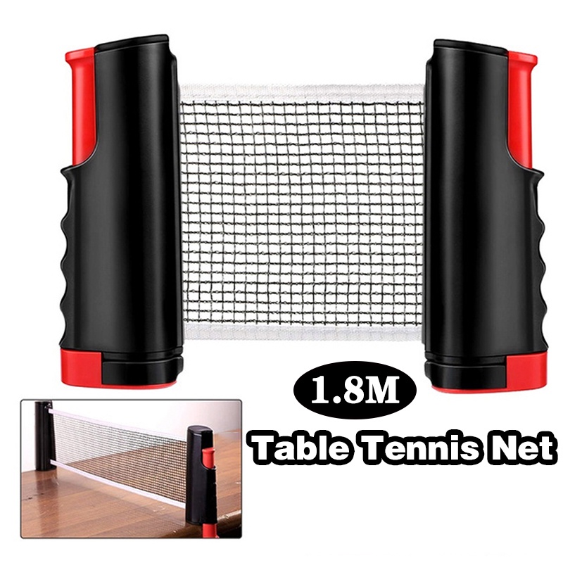 1.8m Portable Table Tennis Nets Rack Retractable Table Tennis Net Rack ...