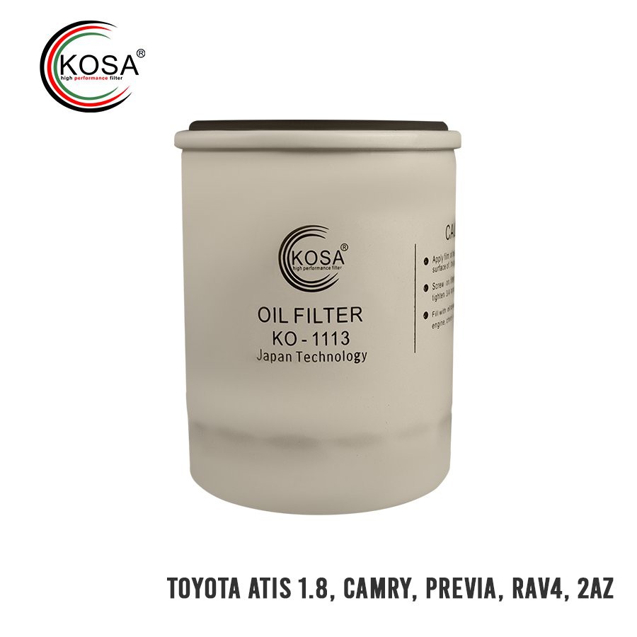 KOSA OIL FILTER TOYOTA ALTIS 1.8,, CAMRY, PREVIA RAV4 / 2AZ KO-1113 ...