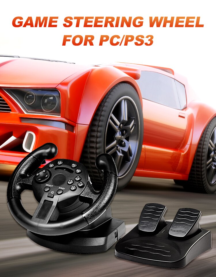 Racing Steering Wheel For Game Steering Wheel PC Joysticks Controller ...