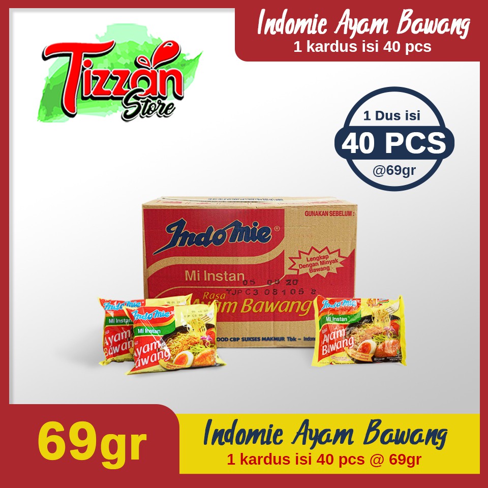 Indomie Onion Chicken 69 Gram 1 Box Contents 40 Pcs | Shopee Philippines