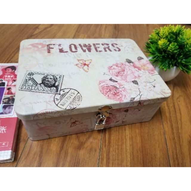 Vintage iron storage box (with lock) luffa | Shopee Philippines