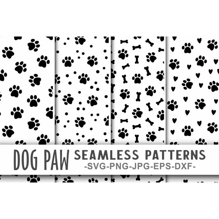 Dog Paw Pattern A4 Sublimation Print / Infusible Ink Transfer Paper for ...