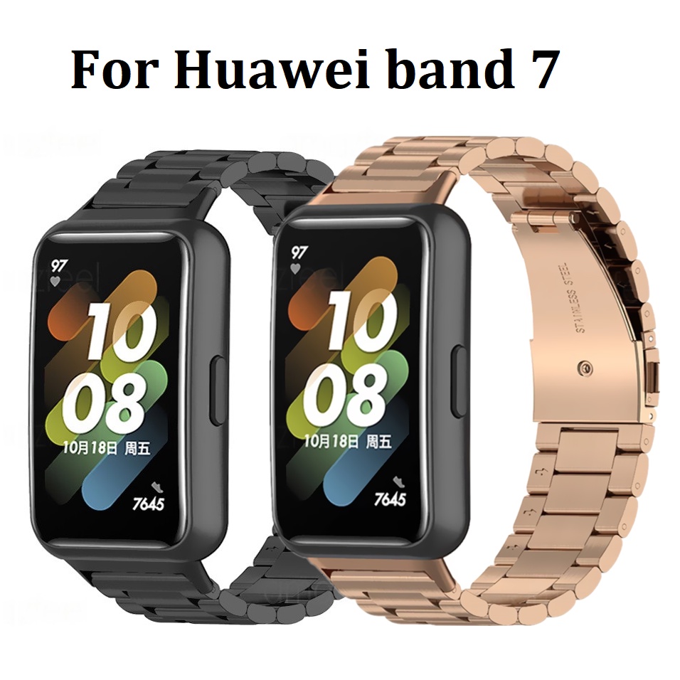 Stainless Steel Huawei Band 7 Strap Smart Band Metal Watchband For ...