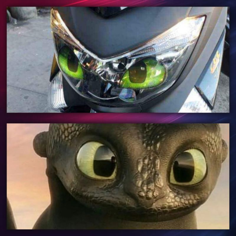 Nmax v1 Toothless Eye/strong adhesive BUY 1 GET 1 FREE | Shopee Philippines