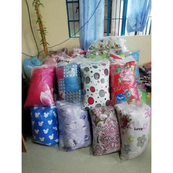 BUY1 TAKE 1 FIBER GRAY UNAN HIGH QUALITY PILLOW (PURE FIBER) | Shopee ...