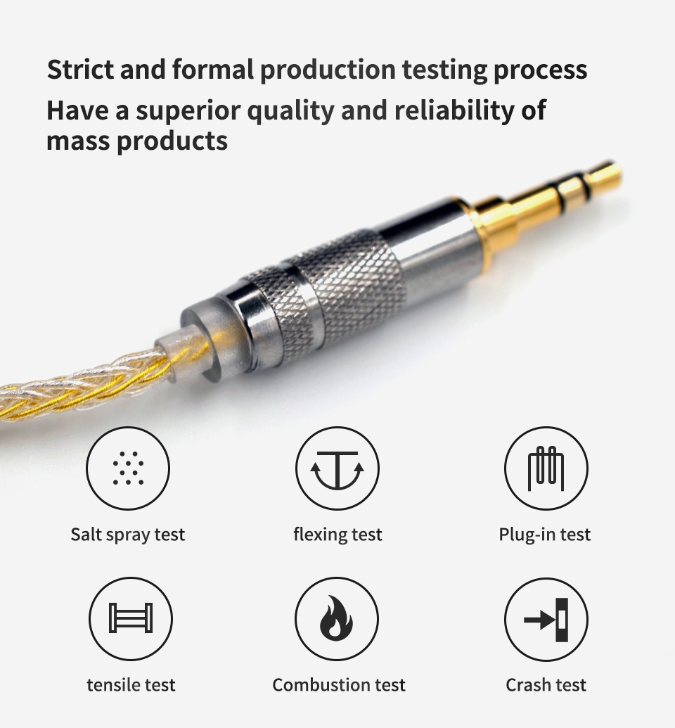 [Shopee Choice] KZ Gold Silver Mixed plated Upgrade cable Earphones ...