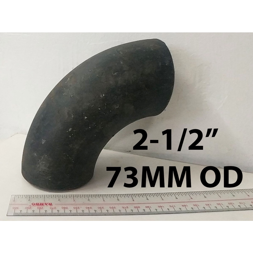 BI WELDING ELBOW 2-1/2" X 90° SCH40 BLACK IRON BUTTWELD === 2-1/2 ...