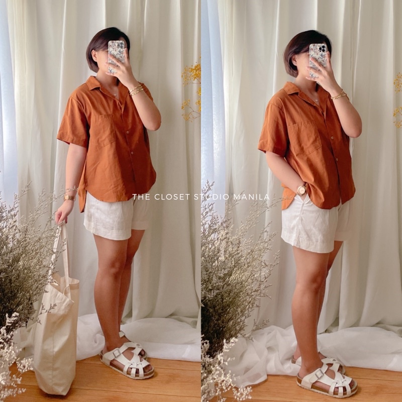 TORRY (Basic Button Down Collar TOP) | Shopee Philippines