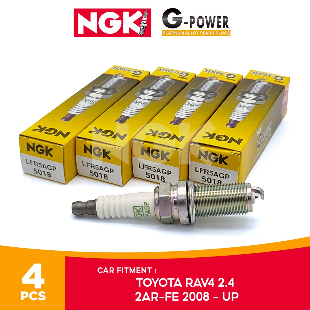 NGK 4Pcs LFR5AGP G-Power Platinum Spark plug for Toyota Rav4 2.5 2AR-FE ...
