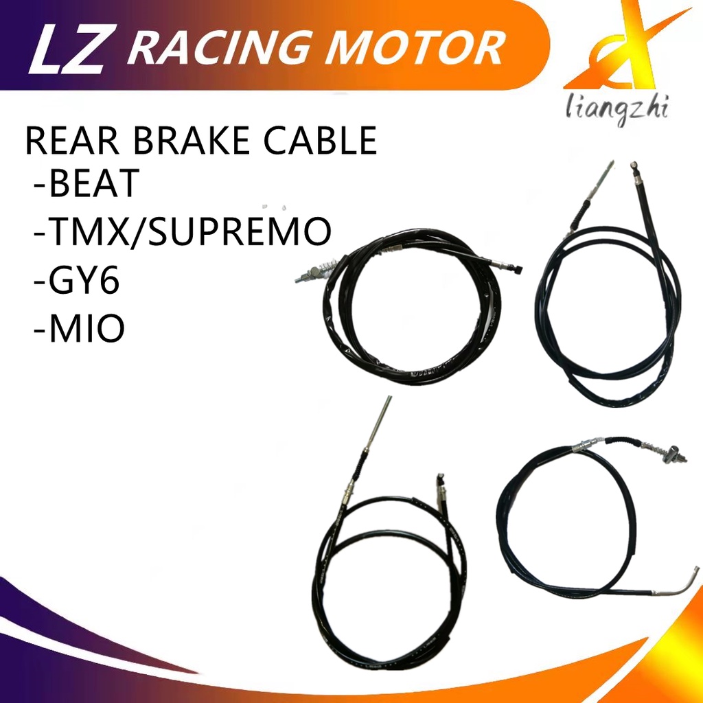 MOTORCYCLE PARTS REAR BRAKE CABLE FOR MIO/GY6/BEAT/TMX/SUPREMO | Shopee ...
