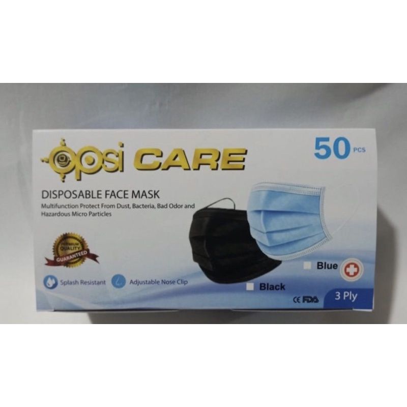 50pcs 3 ply Earloop & Hijab Opsi Care Masks | Shopee Philippines