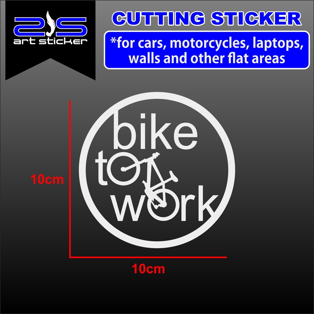 Sticker Bike To Work | Shopee Philippines