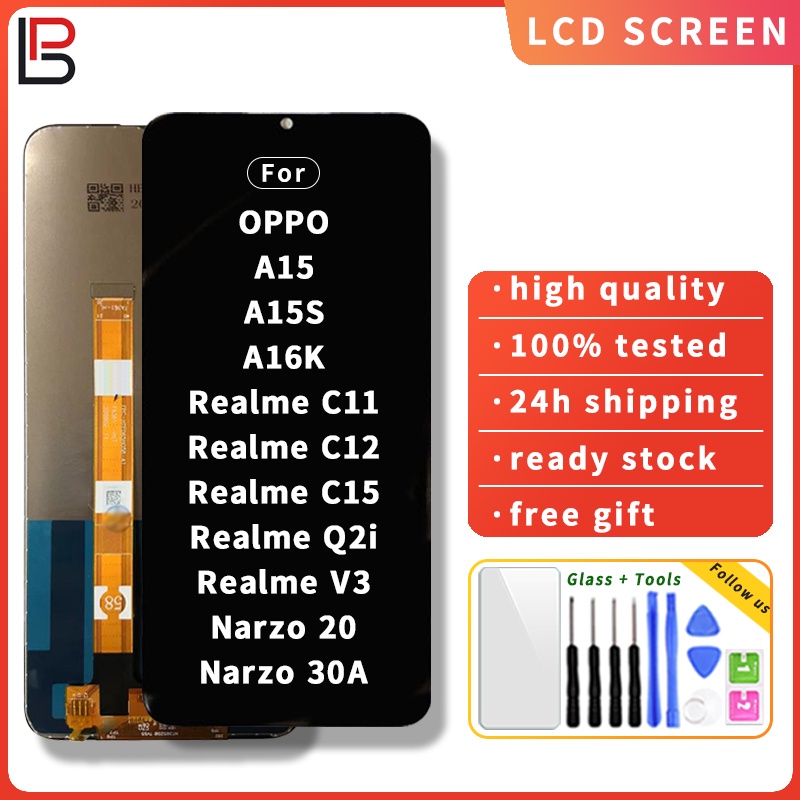 For Oppo A15 A15s A16K Realme C11 2020 C12 C15 Q2i V3 Narzo 20 30A C2 ...