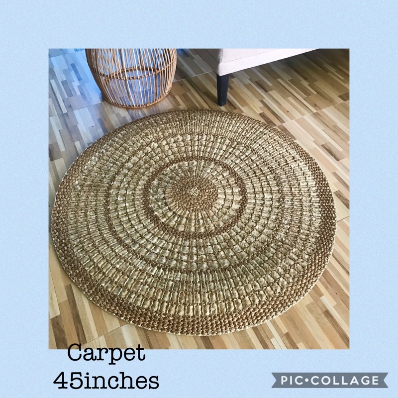 Native Round Mat/Carpet /Natural /Pandan/4ft | Shopee Philippines