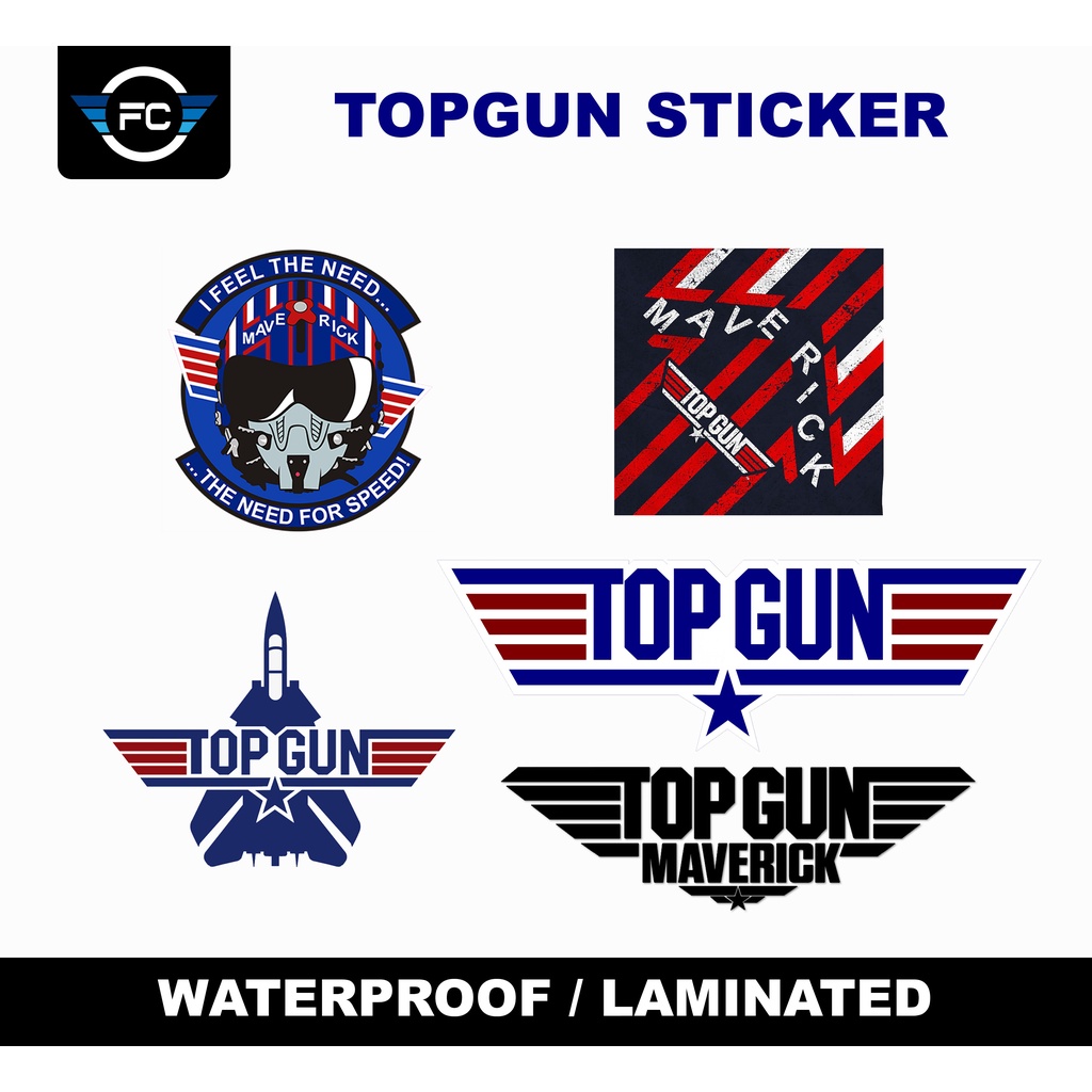 Topgun Sticker Glossy | Shopee Philippines