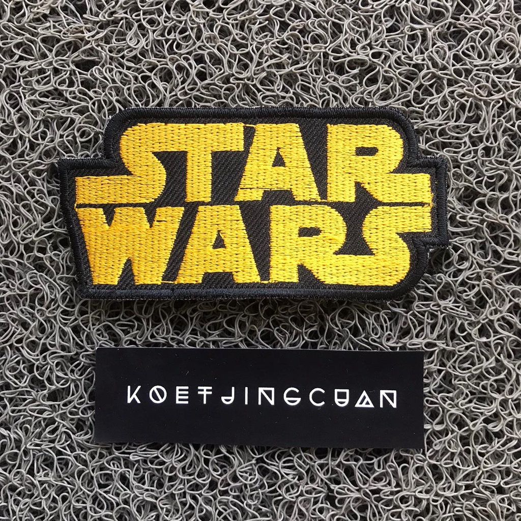 Starwars Gold Logo sewing embroidered Patch/Emblem | Shopee Philippines