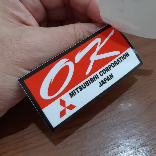 Jdm sticker MITSUBISHI OK | Shopee Philippines