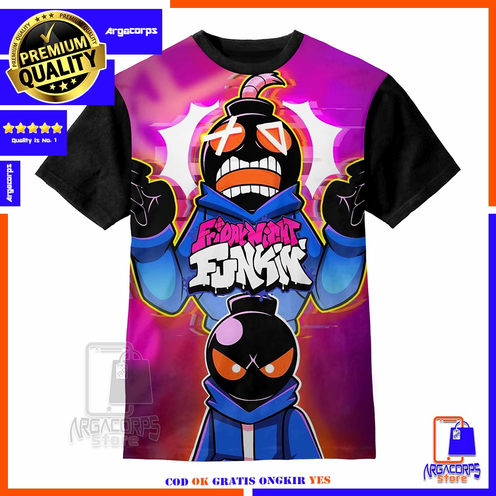 3D Children's T-shirt Premium Children's Clothes - Whitty FNF Funkin ...