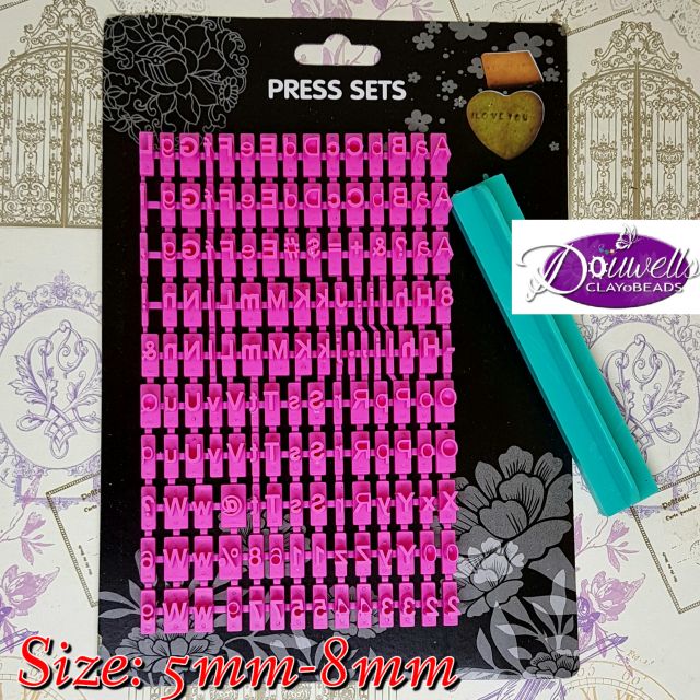 Letter and Number Press Set Stamp Alphabet | Shopee Philippines