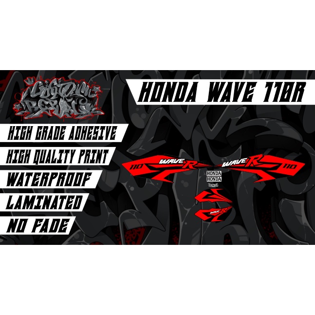 Honda Wave 110R Decals Set | Shopee Philippines