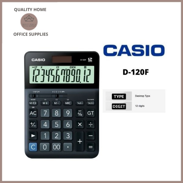 CasioD-120F The Standard for Business OFFICE Calculators calculator for business(100% Original ...