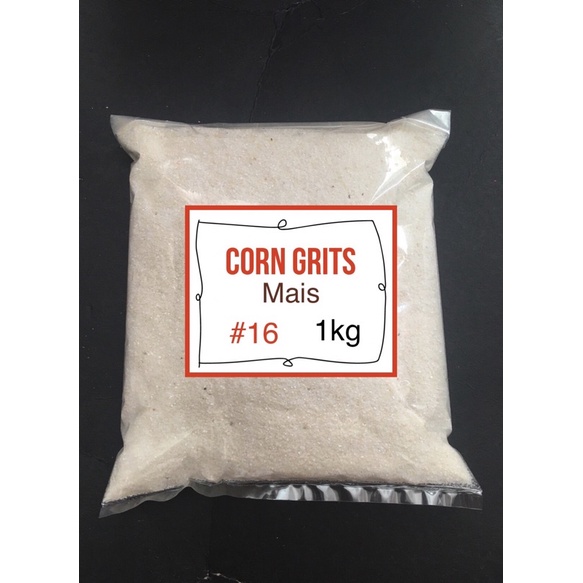 Mais bugas / Corn grits / Mais bigas #16 1kg Cebu white corn rice grits ...