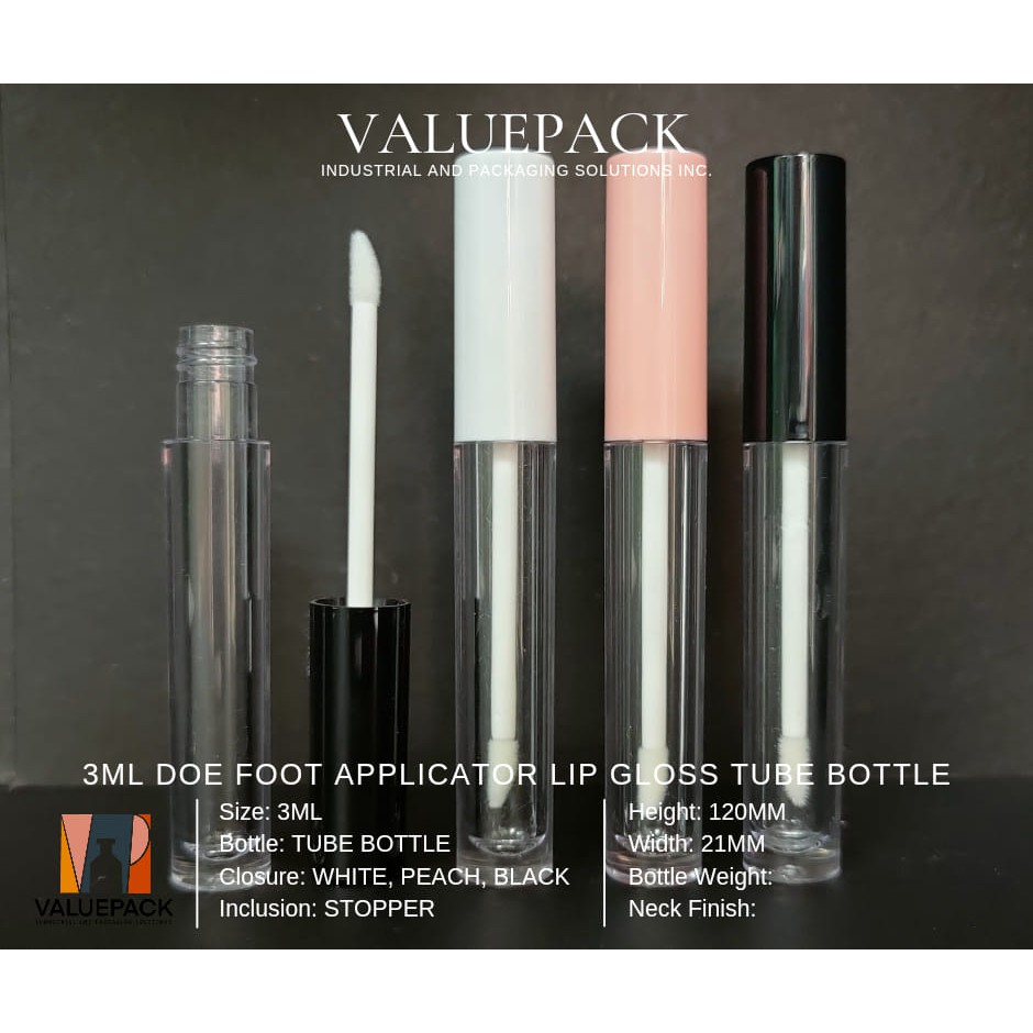 3.5ml-4ml Doe foot applicator lip gloss tube bottles | Shopee Philippines