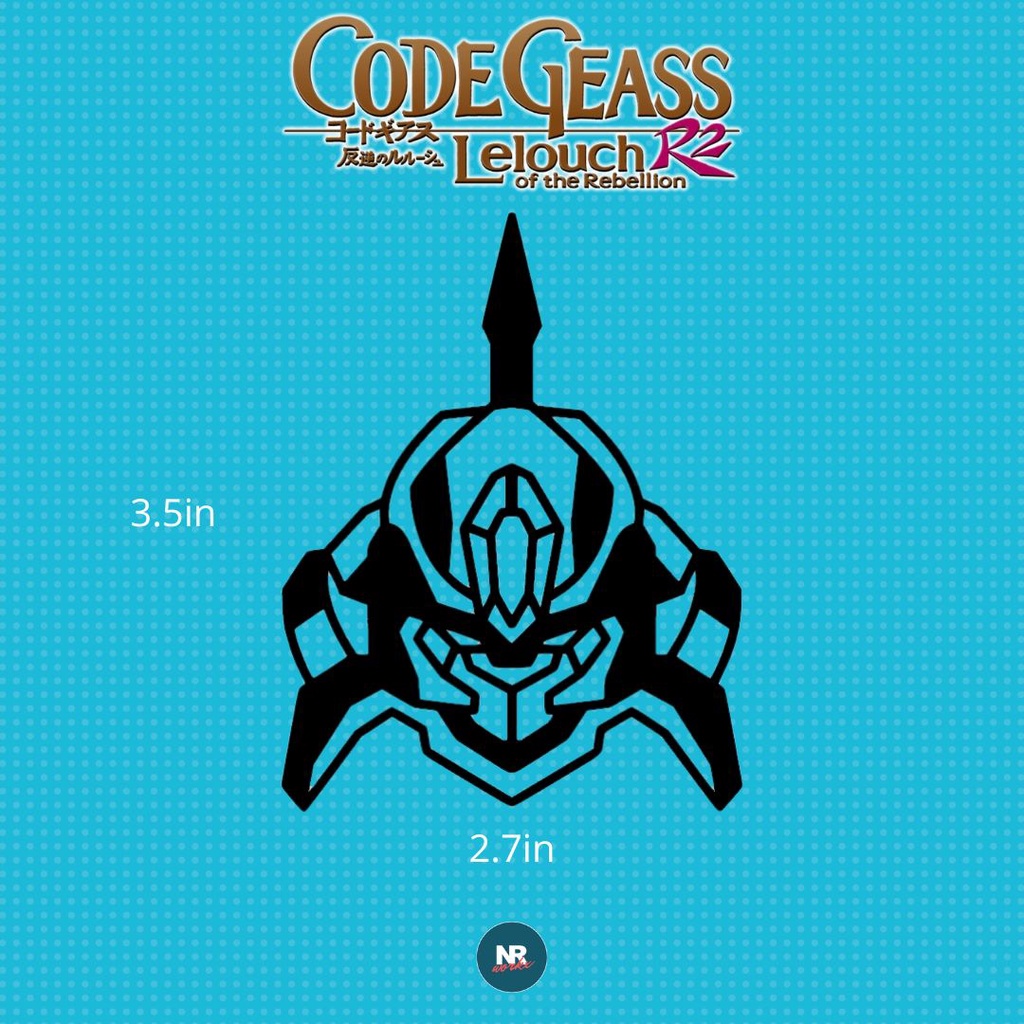 Lancelot Code Geass Mecha Vinyl Decal Sticker Anime | Shopee Philippines
