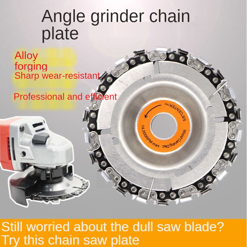 Grinder Disc And Chain Wood Carving Disc for Use with 4" or 4-1/2 ...