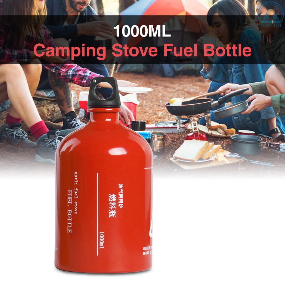 SUNNY S-S 1000ML Empty Fuel Bottle Petrol Kerosene Alcohol Gasoline ...