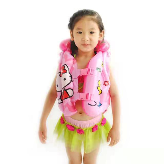 kid's life jacket inflatable vest split baby swimming vest salbabida ...