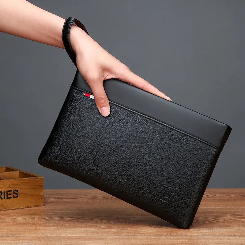 Men's pu leather clutch envelope bag business hand bag ko297 | Shopee ...