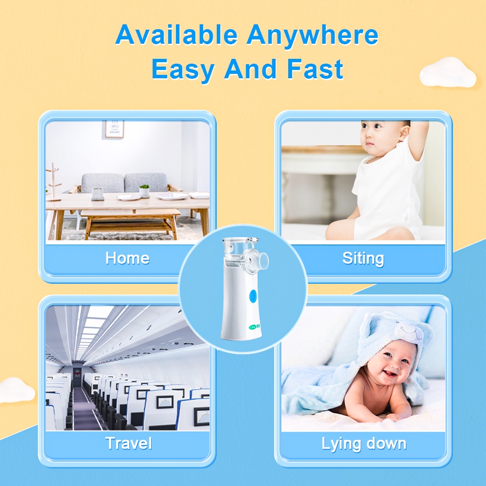 Cofoe Medical Rechargeable Nebulizer Portable Mini Ultrasonic Handheld ...