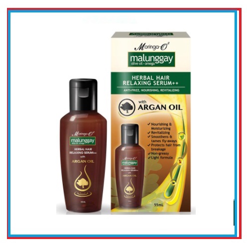 Moringa-O2 Herbal Hair Relaxing Serum with Argan Oil Leave-on ...