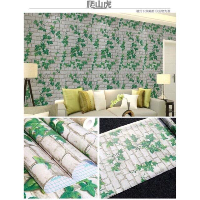 Pvc Wallpaper self adhesive home decor sticker waterfproof 10m*45cm ...