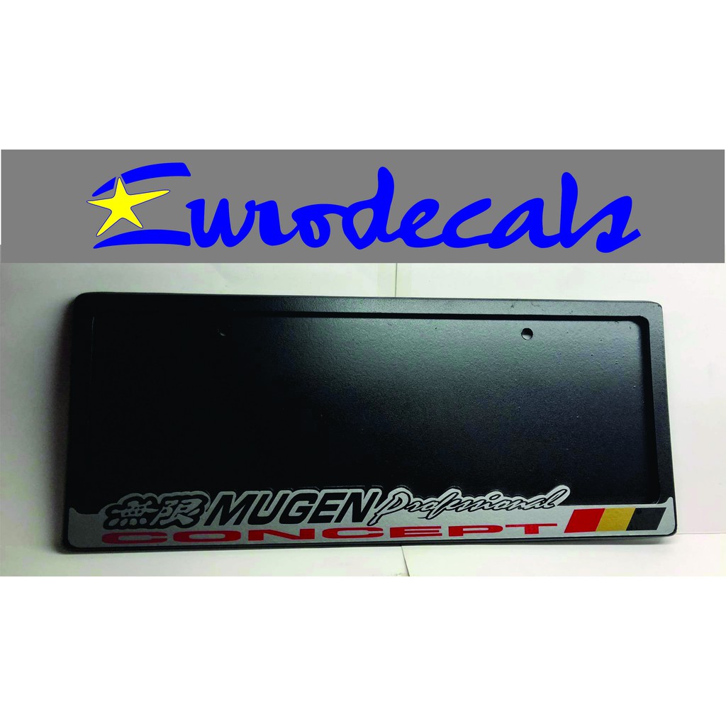 Eurodecals MUGEN Professional Concept Plate Frame for Philippine Size ...