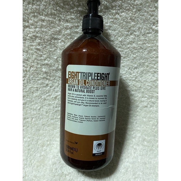 Eight Triple Eight Lavender/Argan/Tea Tree Conditioner/Shampoo 1L ...
