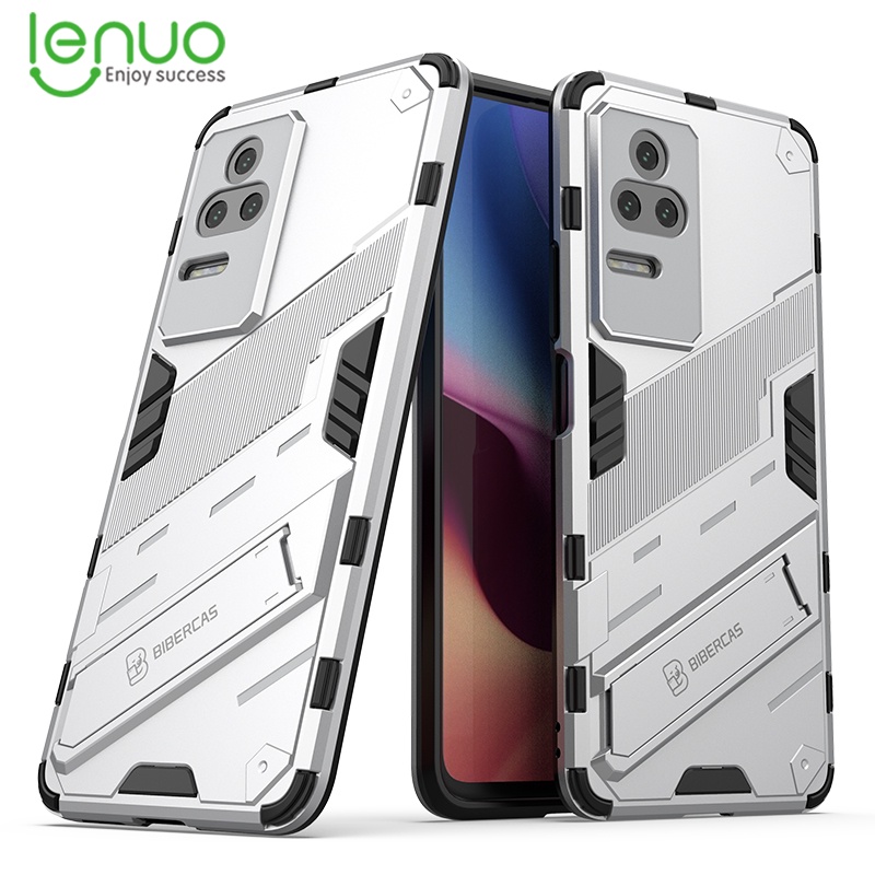 Lenuo with Stand Phone Case for Poco C65 F5 Pro F4 GT F3 GT Redmi K40 Gaming K30 Pro Casing Punk ...