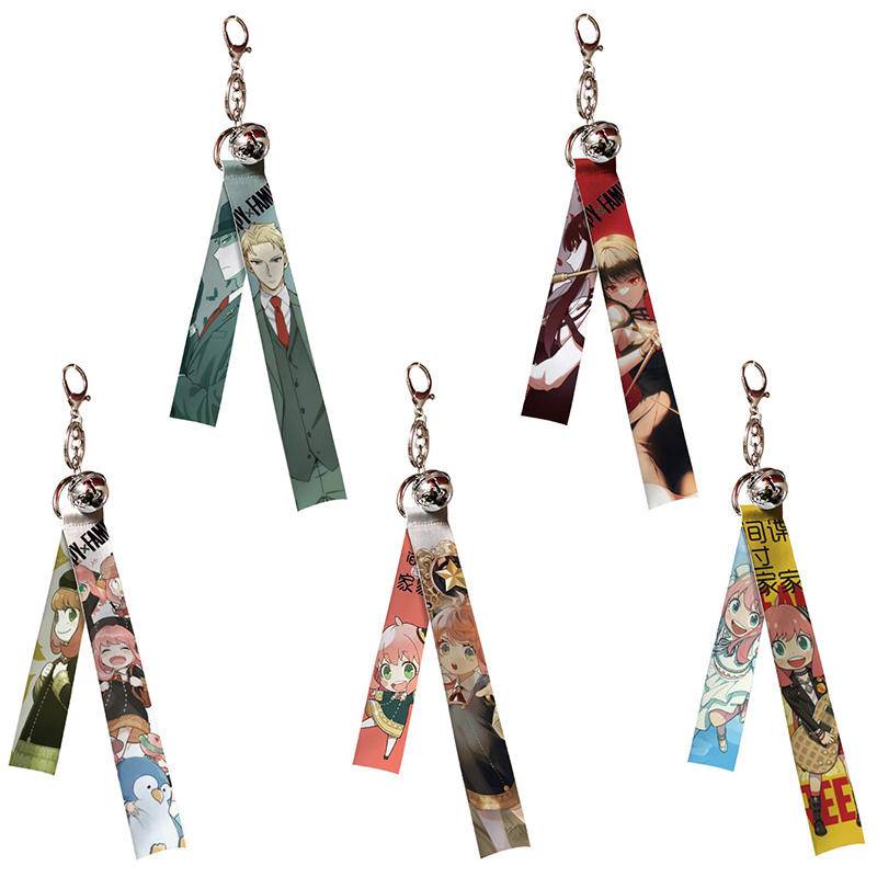 Anime SPY×FAMILY Lanyard Hanging Key Chain Holder Loid Forger Anya ...