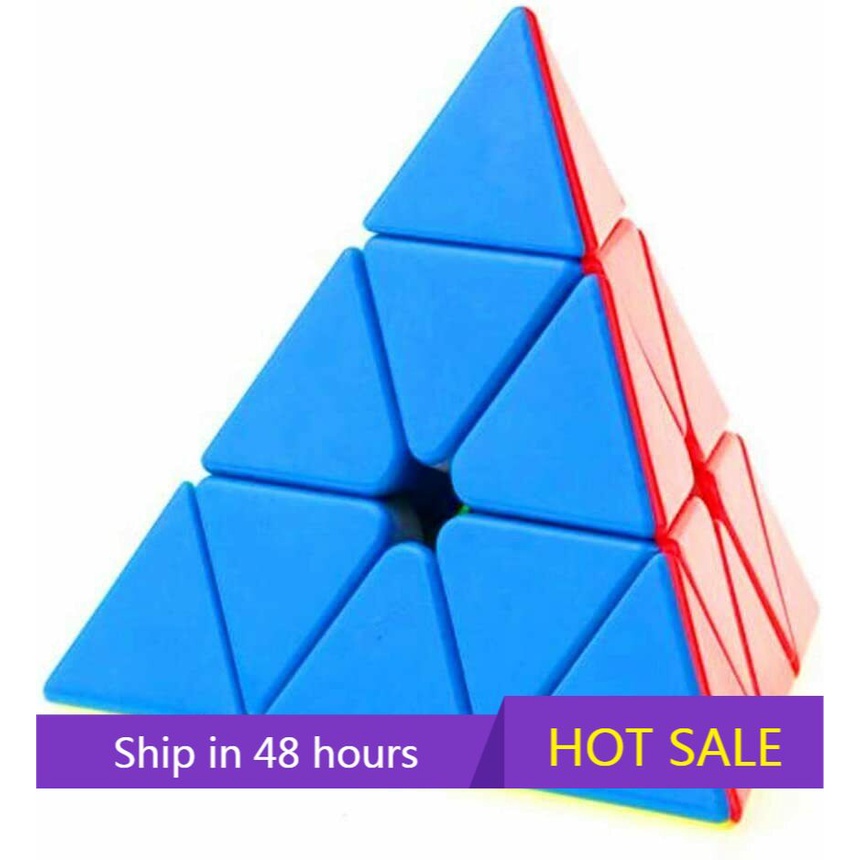 MoYu Pyraminx Cube Pyramid Stickerless Speed Cube Twist Brain 3x3 ...