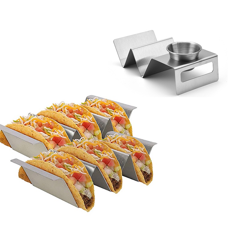 Ossayi Stainless Steel Taco Holder Burritos Tortilla Mexican Pancake ...