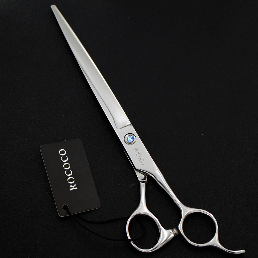 8.0 Inch High Grade Straight Handle Pet Scissor Flat Shear Trimming ...