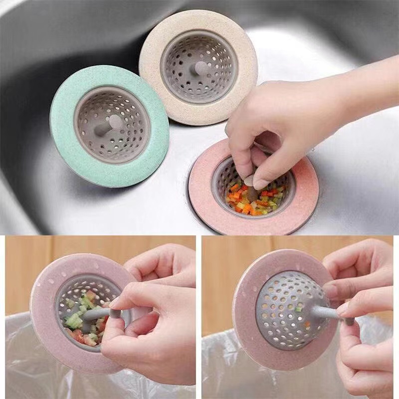 Silicone Bath Kitchen Waste Sink Strainer Filter Net Drain c | Shopee ...